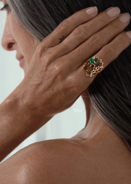 Shop Arabesque Ring, Intricately-Shaped Online | Donna Hourani ...