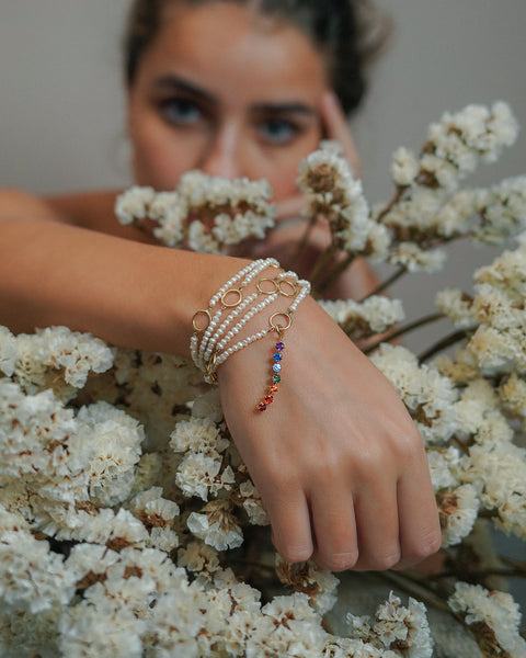 Buy Seven Chakras Charm with Labgrown White Diamonds | Donna Hourani ...
